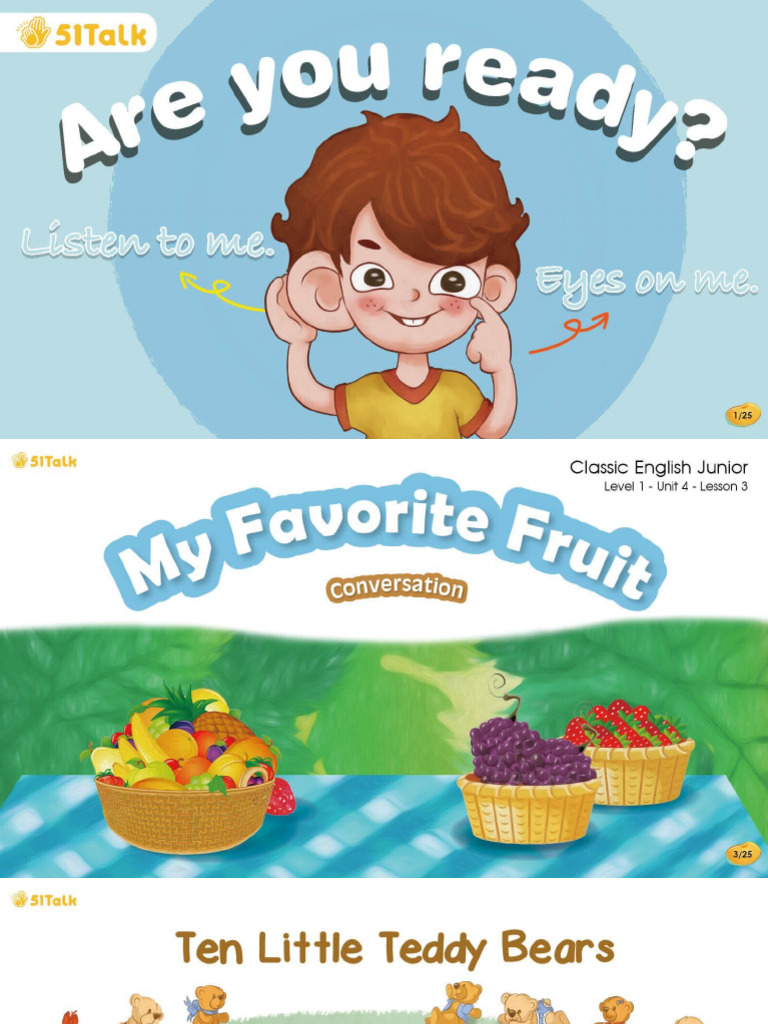 Level 1 Unit 4 Lesson 3 My Favorite Fruit | PDF