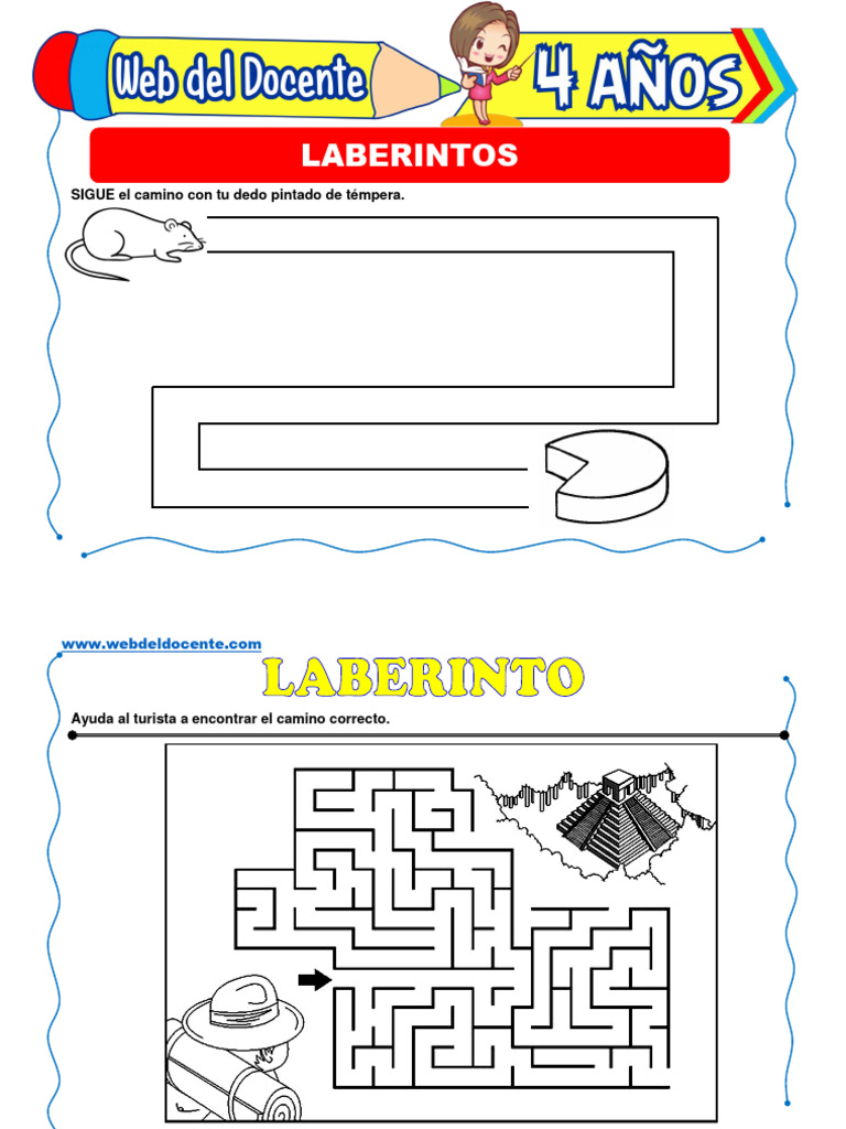 Laberintos para Niños de 4 Años 1 | PDF