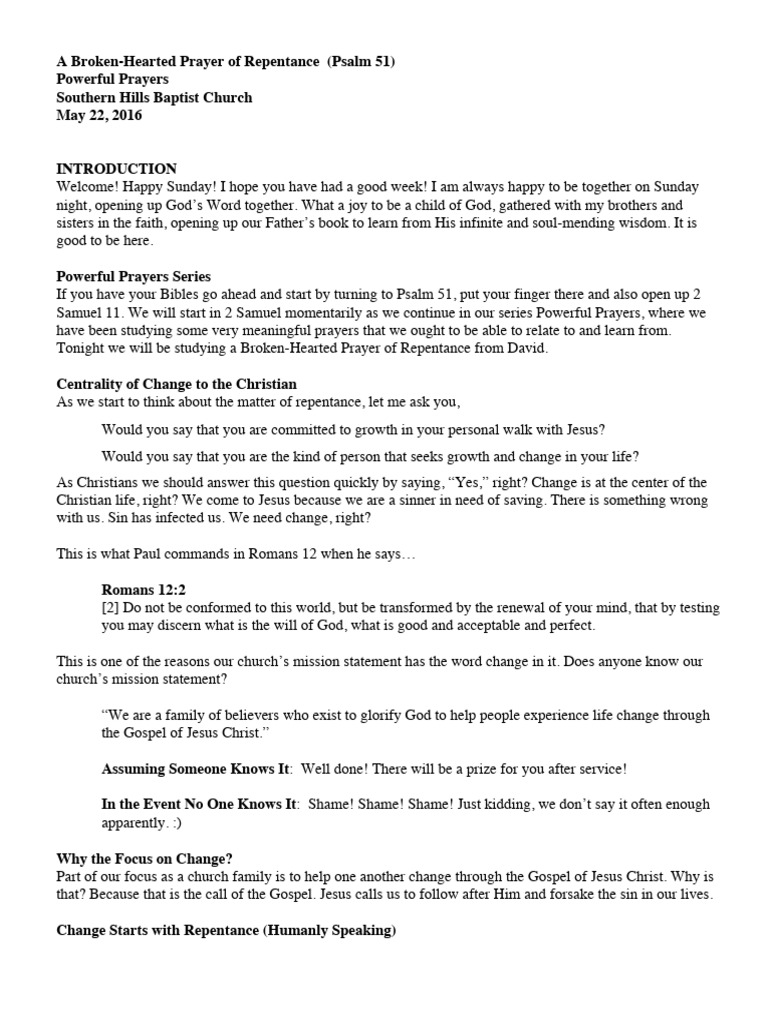 a-broken-hearted-prayer-of-repentance-psalm-51 | PDF