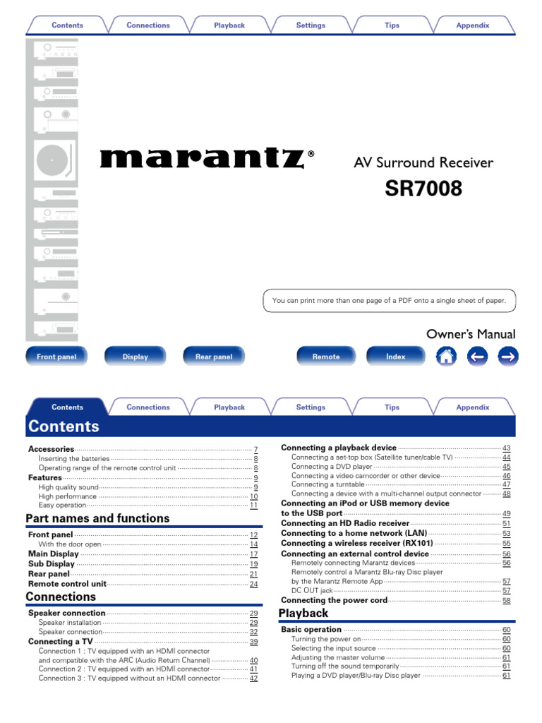 Marantz Spk618 Manual : "OFFICIAL" 2020 Marantz AVR Owner’s thread ...