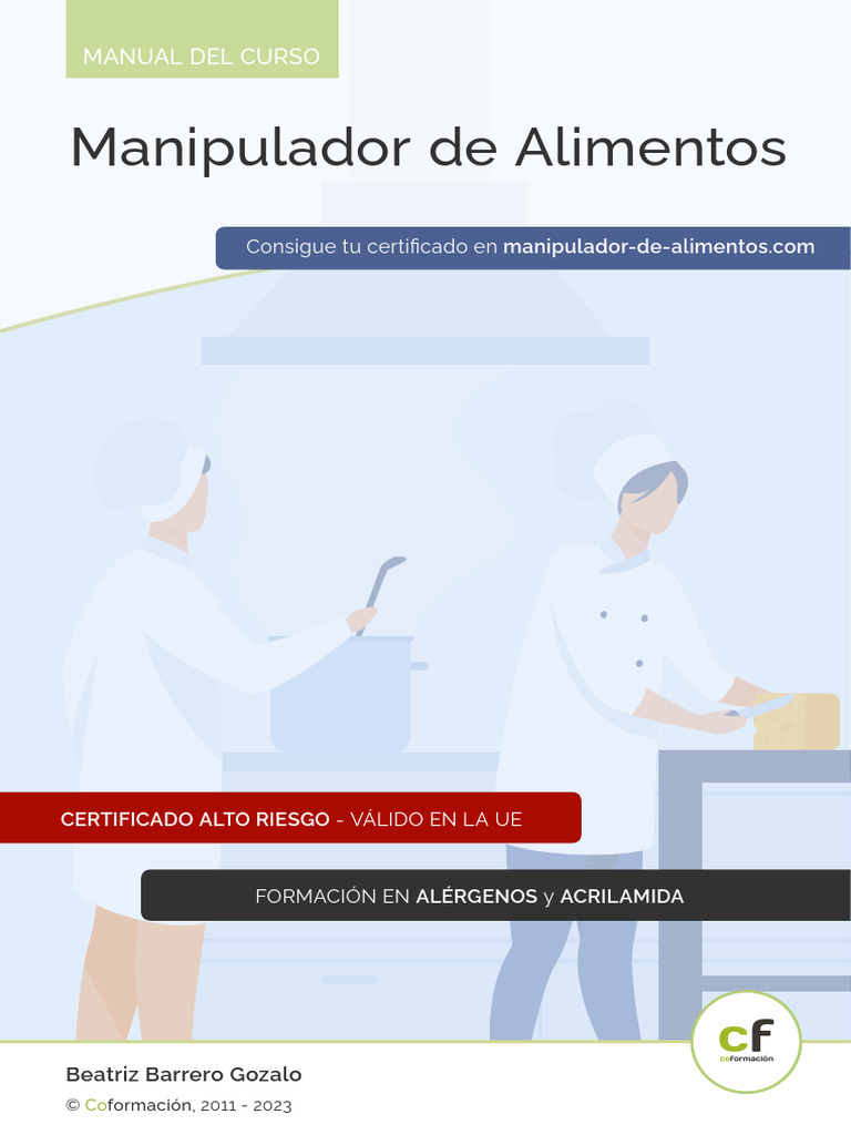 Manual Manipulador de Alimentos Coformacion Formato PDF | PDF