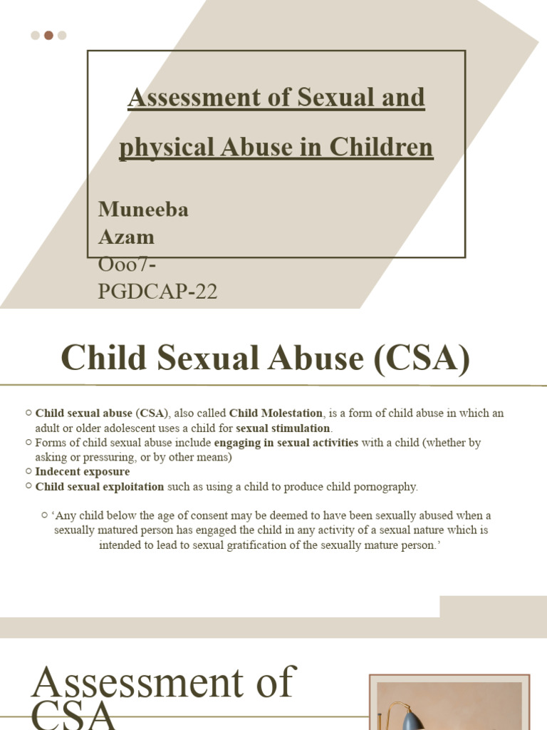 Assessment of Child Sexual Abuse | PDF