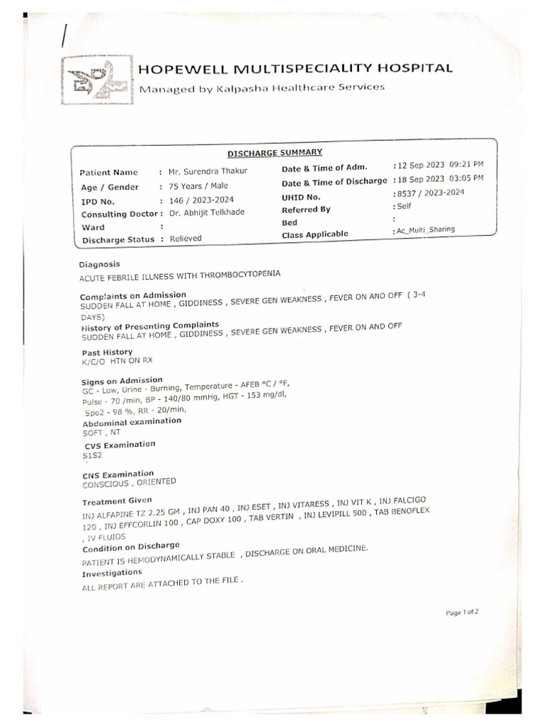 Bill & Dis Sum | PDF