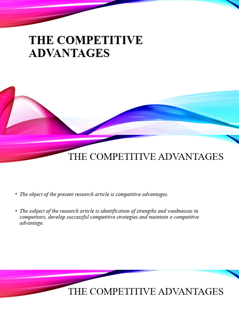 Competitive Advantage Strategies Explained | PDF | Strategic Management ...