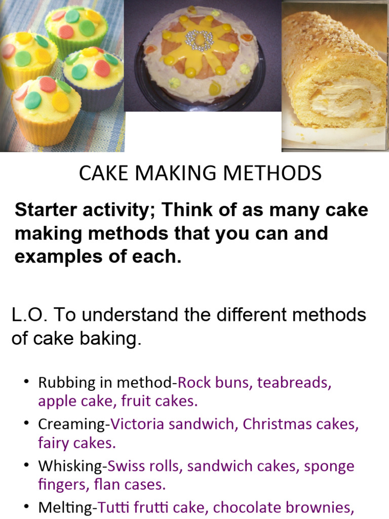 Methods of Cake Making. | PDF | Cakes | Baking