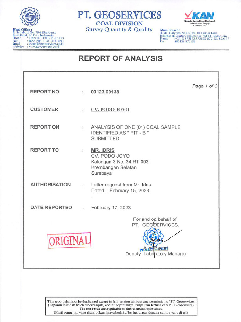 00123.00138 Cv. Podo Joyo | PDF