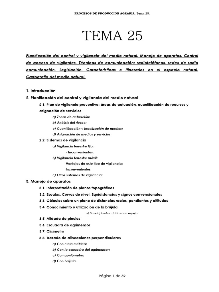 Tema 25 | PDF