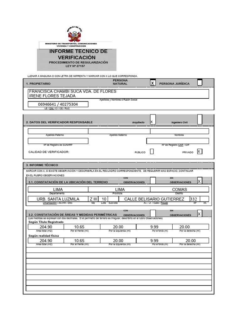 Informe Tecnico | PDF