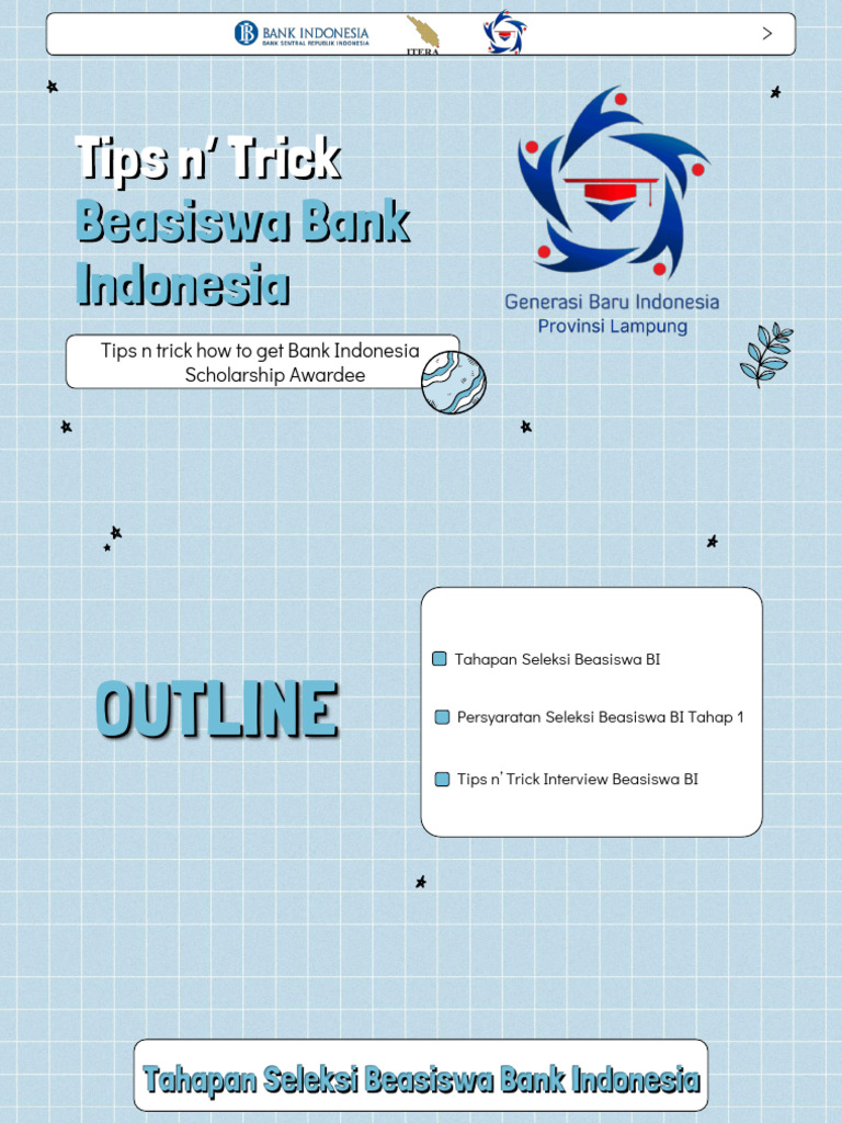 Tips N Trik Beasiswa BI | PDF