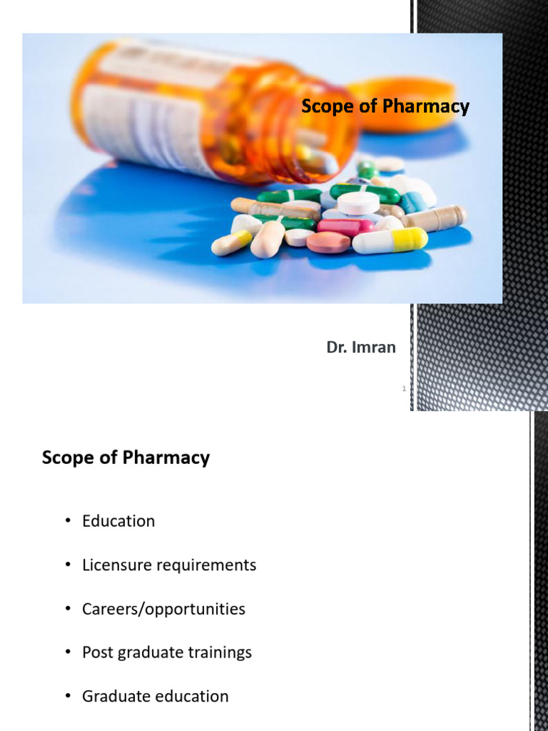 Scope of Pharmacy in Pakistan | PDF