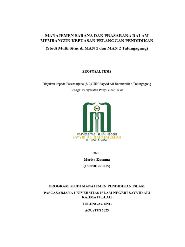 Proposal Sempro Tesis | PDF