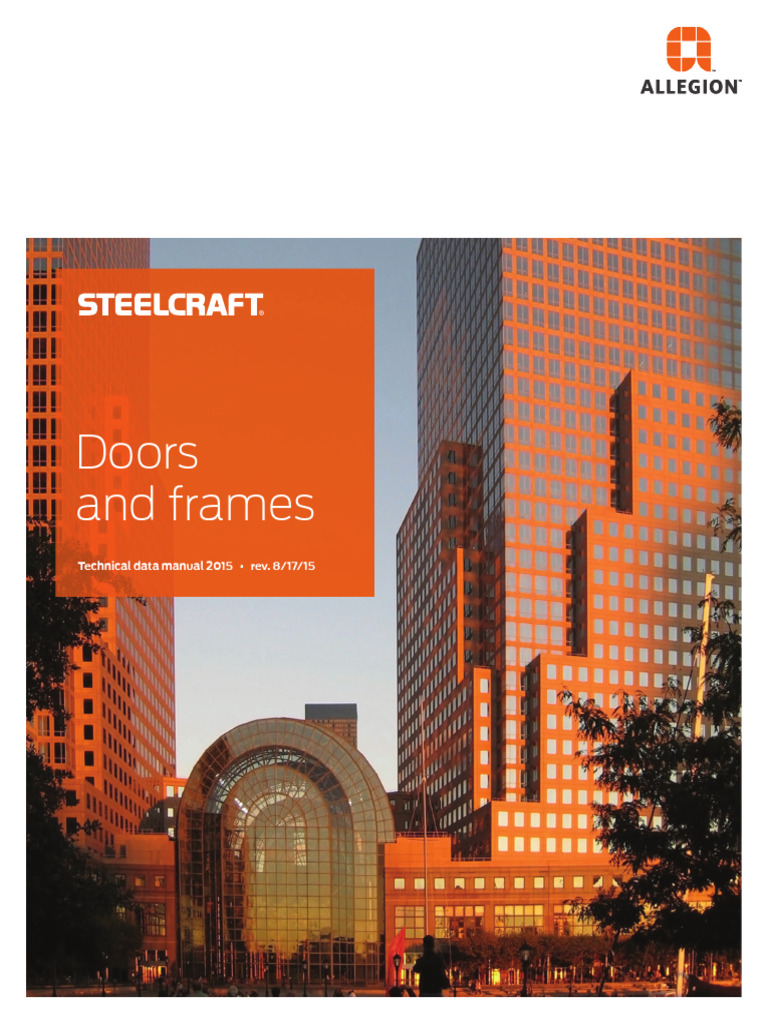 Doors and Frames: Technical Data Manual 2015 - Rev. 8/17/15 | PDF ...