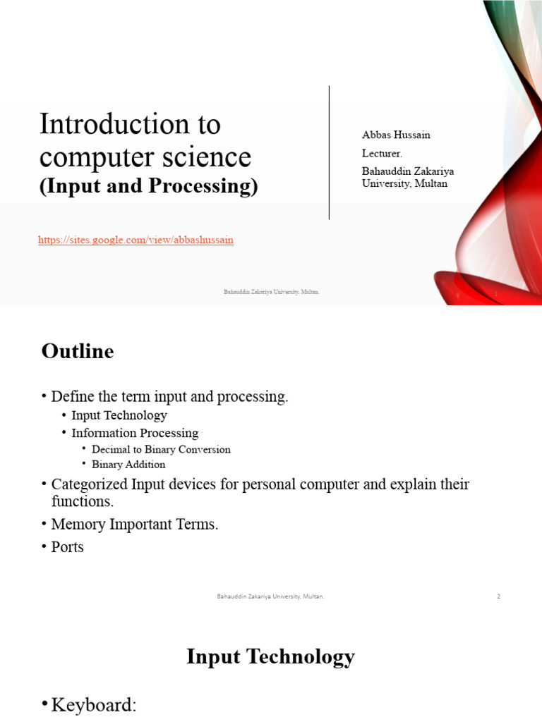 02-Introduction To Computer | PDF | Computer Data Storage | Computer Keyboard