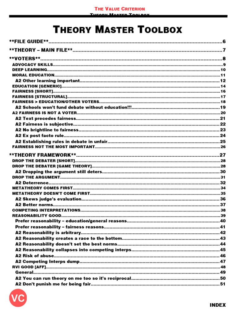 Theory Master Toolbox (INCOMPLETE) | PDF | Learning | Knowledge