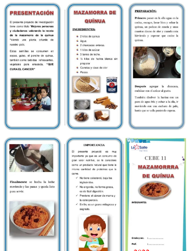 Triptico Quinua | PDF