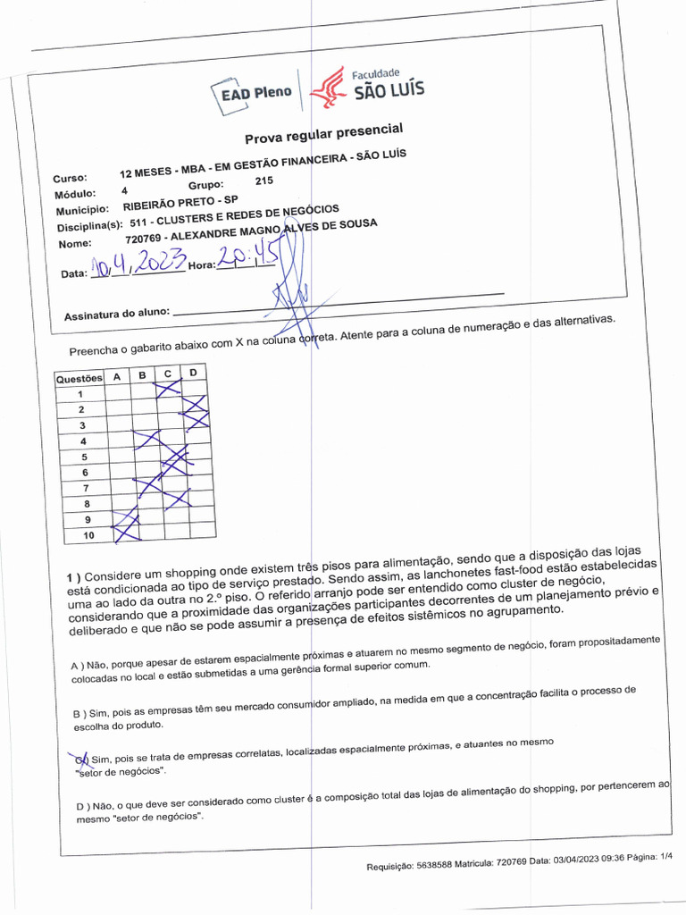 511 - Clusters e Redes de Negócio | PDF