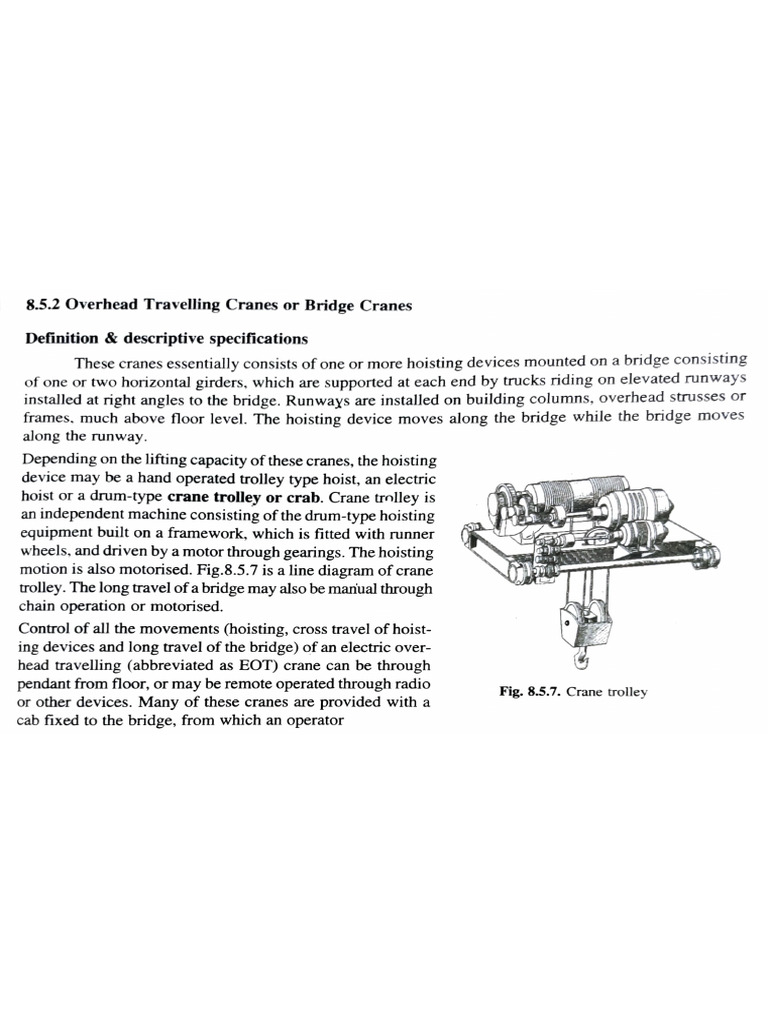 EOT Crane | PDF | Crane (Machine) | Bridge