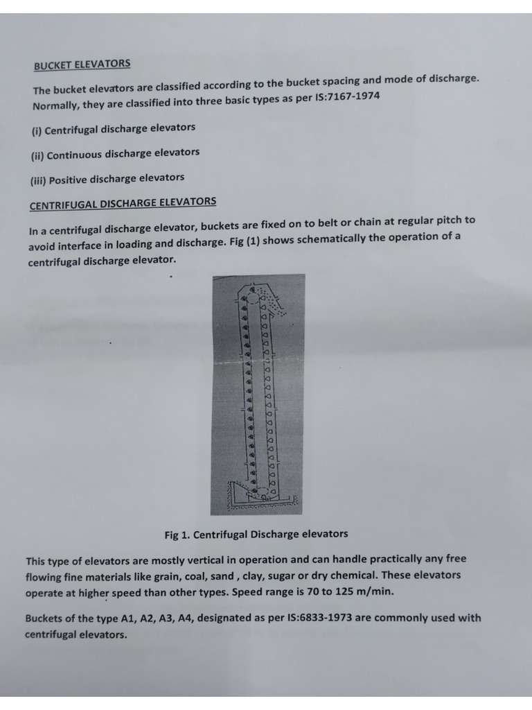 Bucket Elevator | PDF