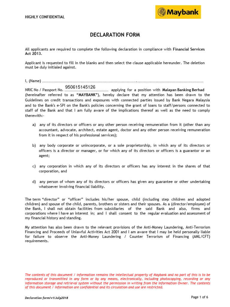 Declaration Form | PDF