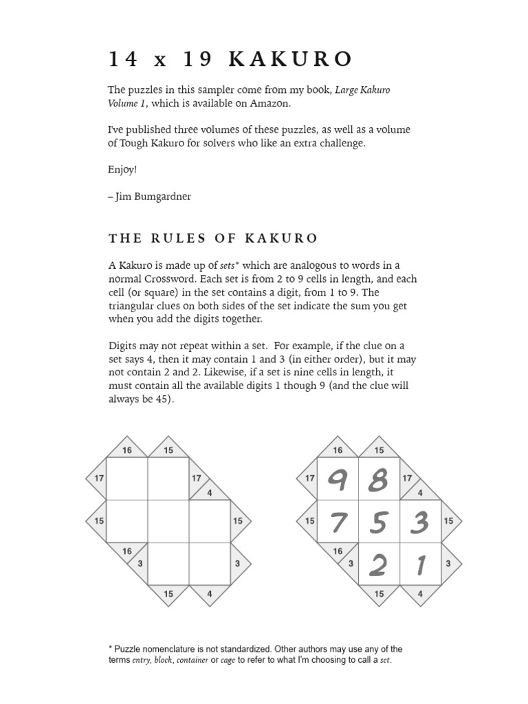 KAKURO AVANÇADO | PDF