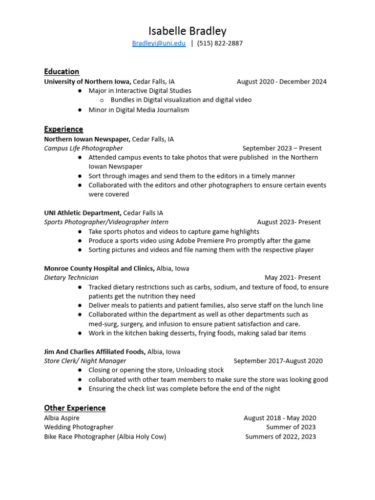Resume October 2023 | PDF