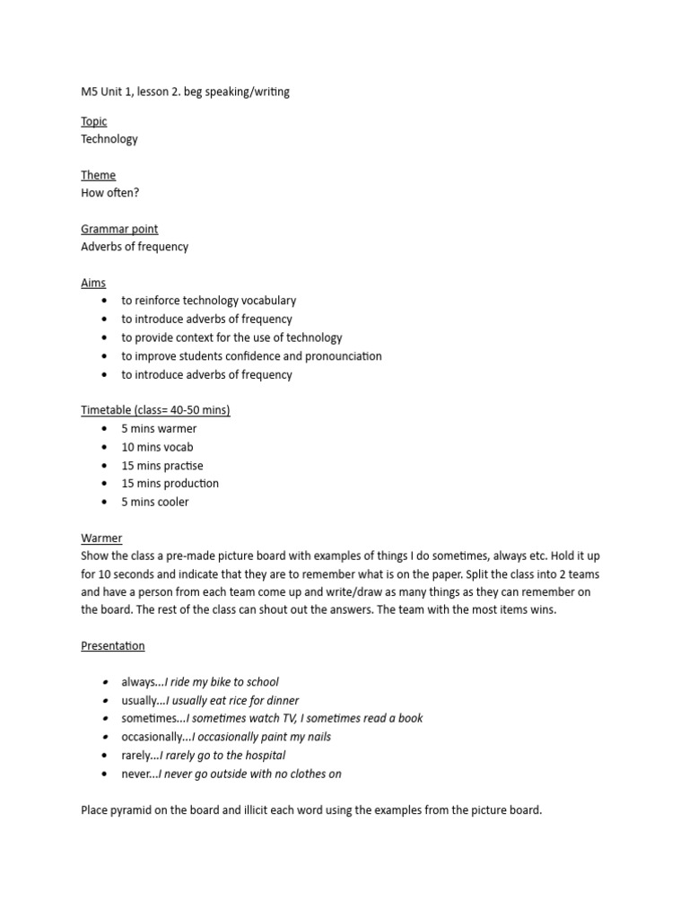 Technology - Lesson 2 | PDF