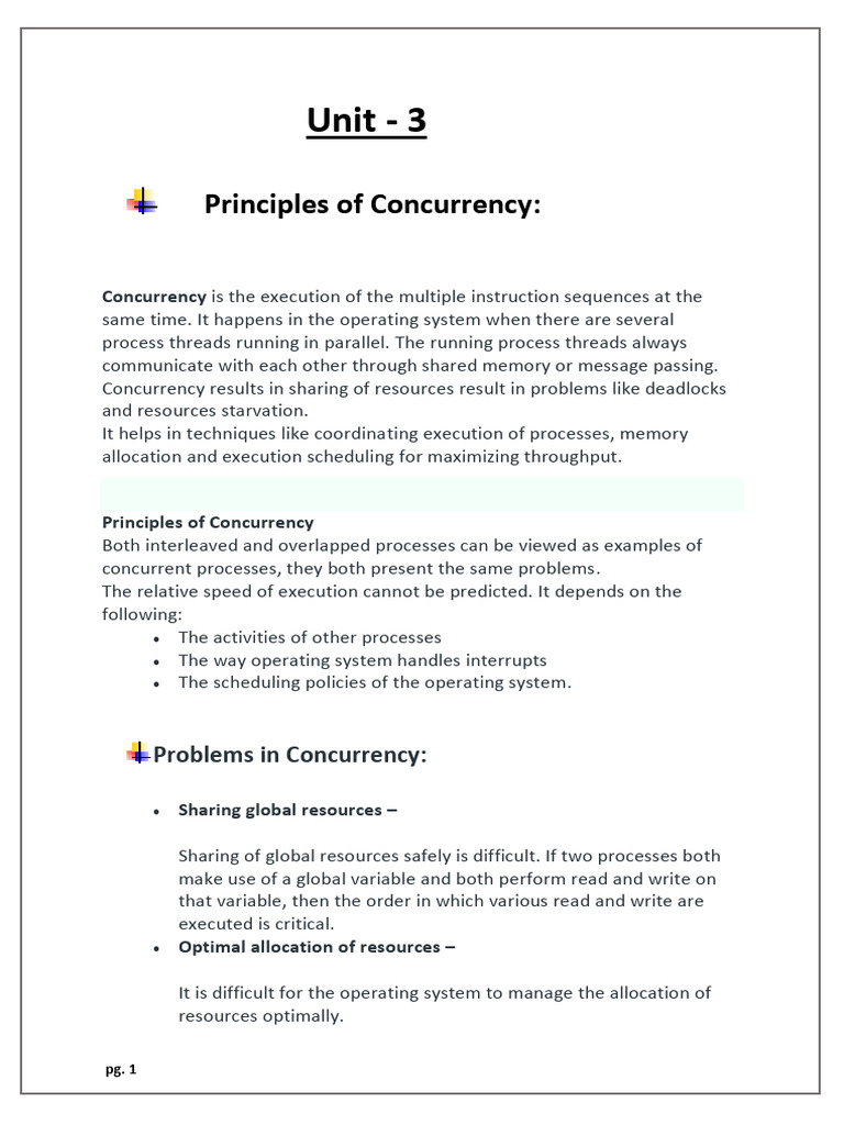 Principles of Concurrency Explained | PDF