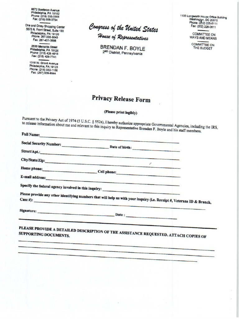 Privacy Release Form | PDF