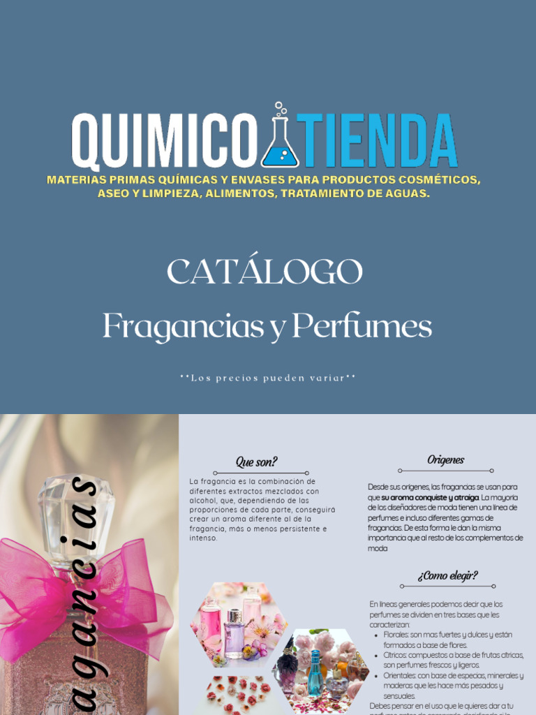 Catálogo de Fragancias y Perfumes | PDF