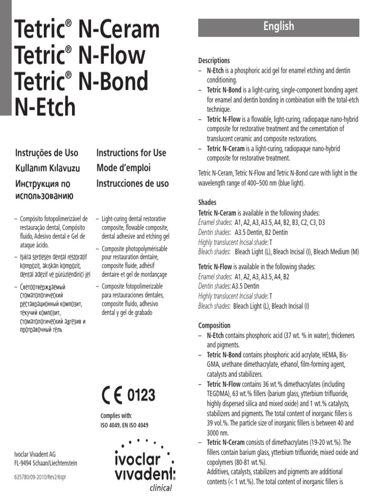 Tetric+N-Collection 2 | PDF | Tooth Enamel | Physical Sciences