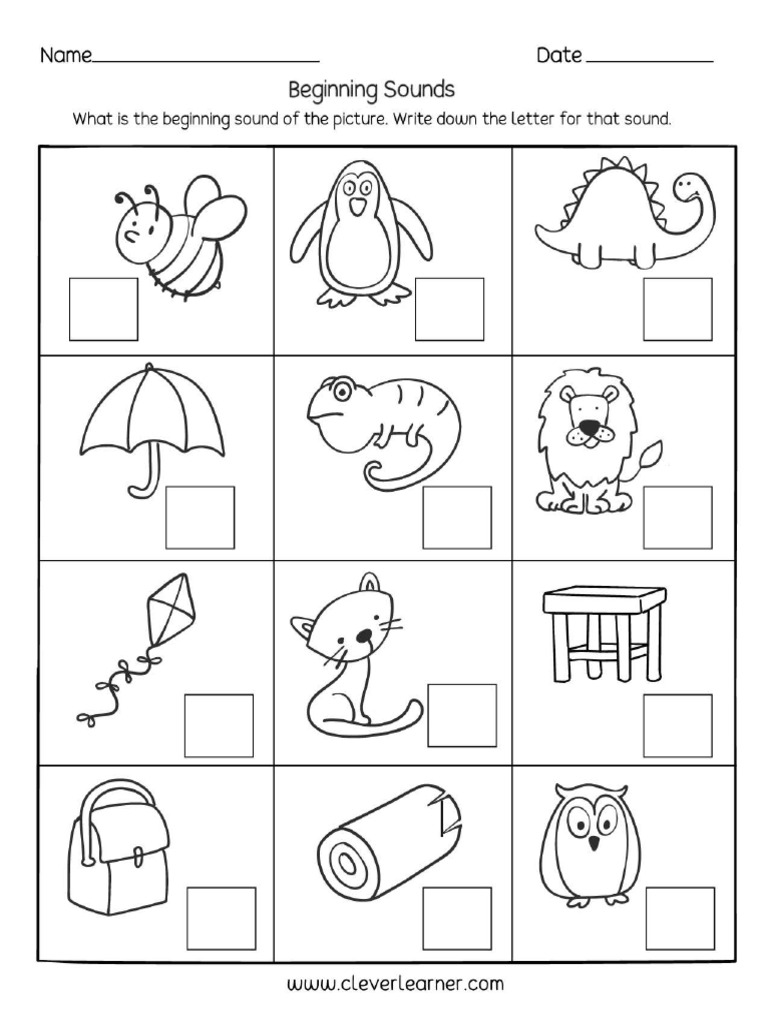 Beginning Sound | PDF