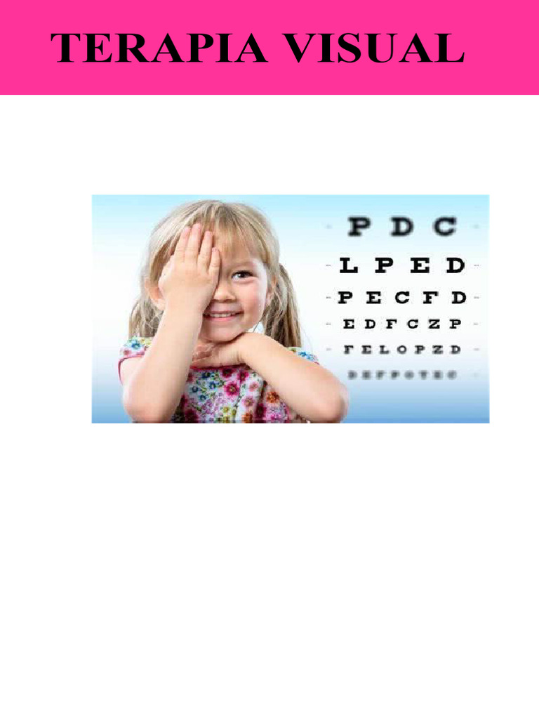 Terapia Visual: Técnicas y Ejercicios | PDF | Percepción visual | Ojo ...
