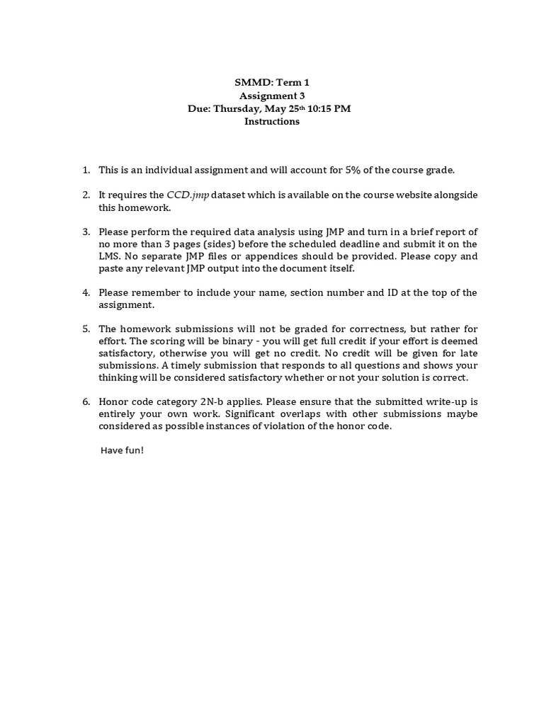 Assignment 3 - Questions | PDF | Applied Mathematics | Statistical Analysis