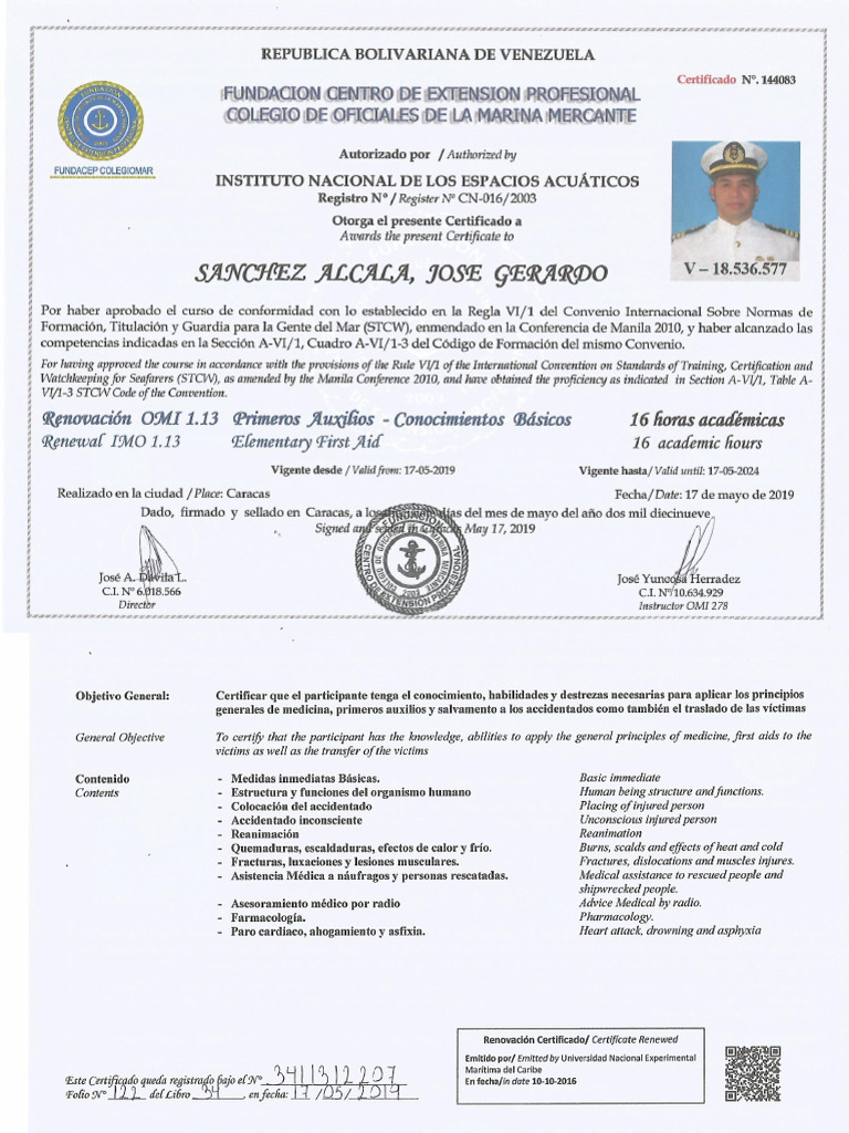 STCW Chapter VI1 Paragraph 2 Basic Training | PDF