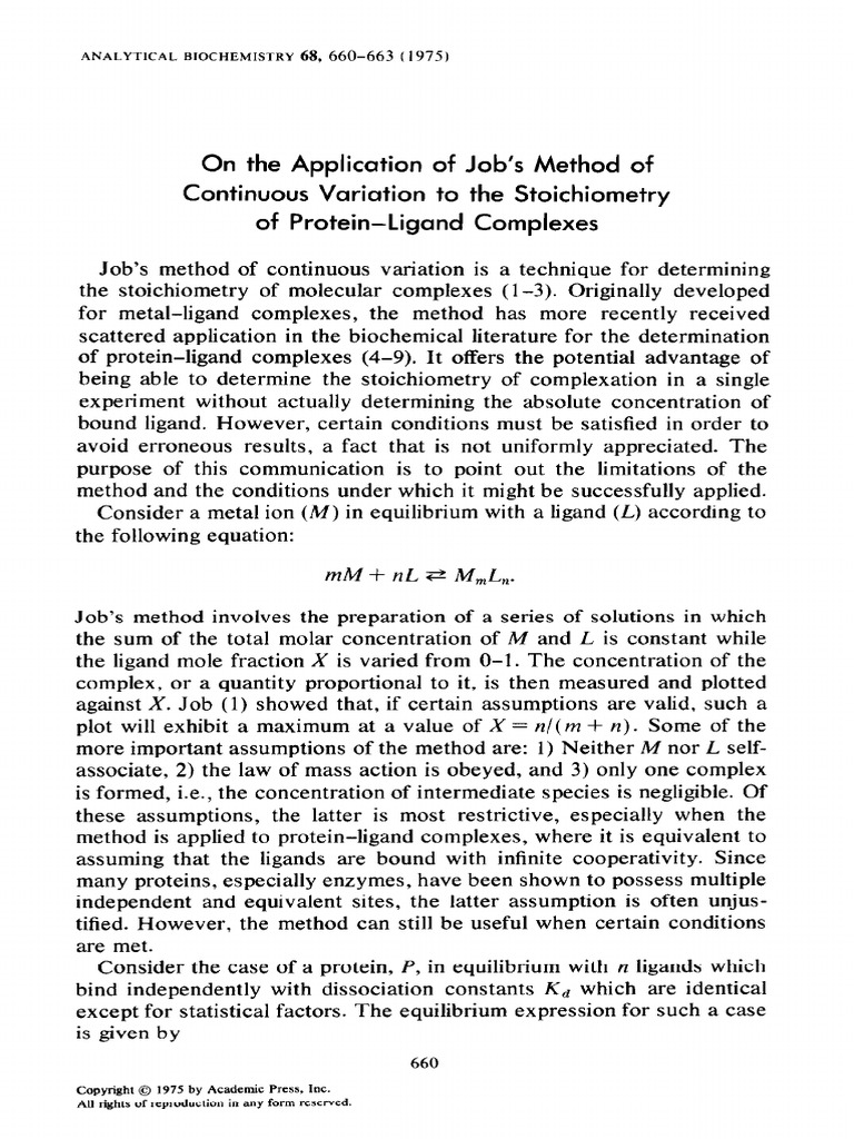 Job's Method Procedure - 1 | PDF