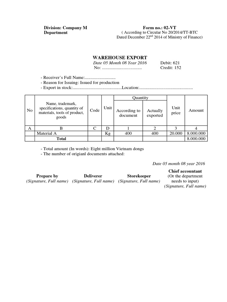Warehouse Export Fifo | PDF