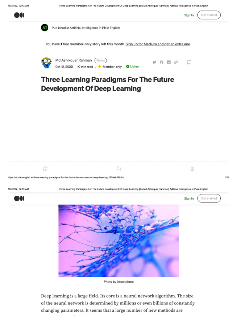 Various Paradigms of Learning Problems in Deep Learning | PDF
