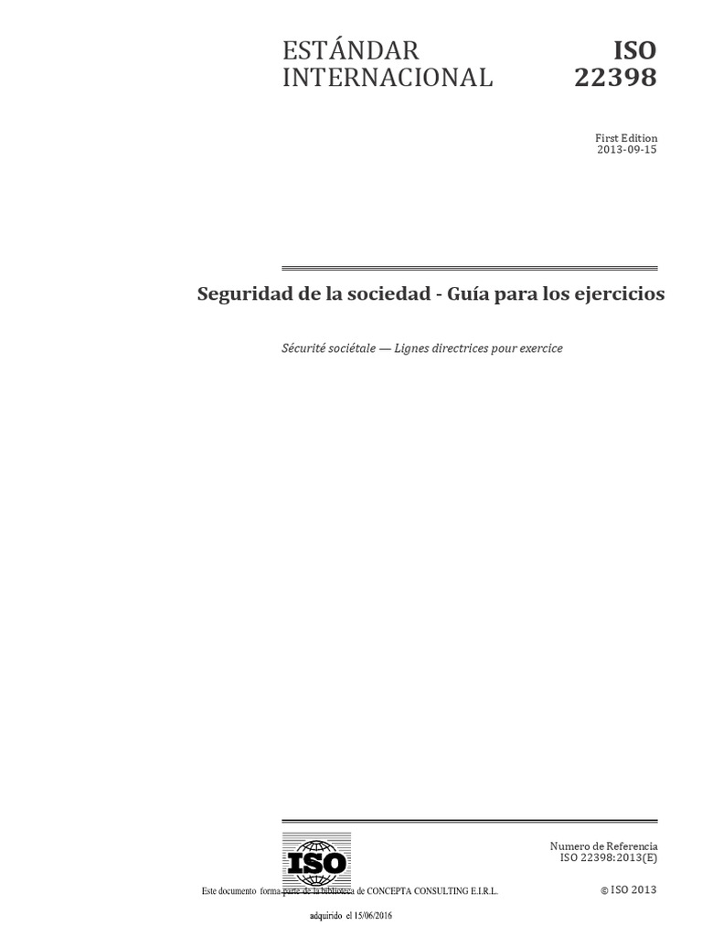 ISO 22398 Español | PDF