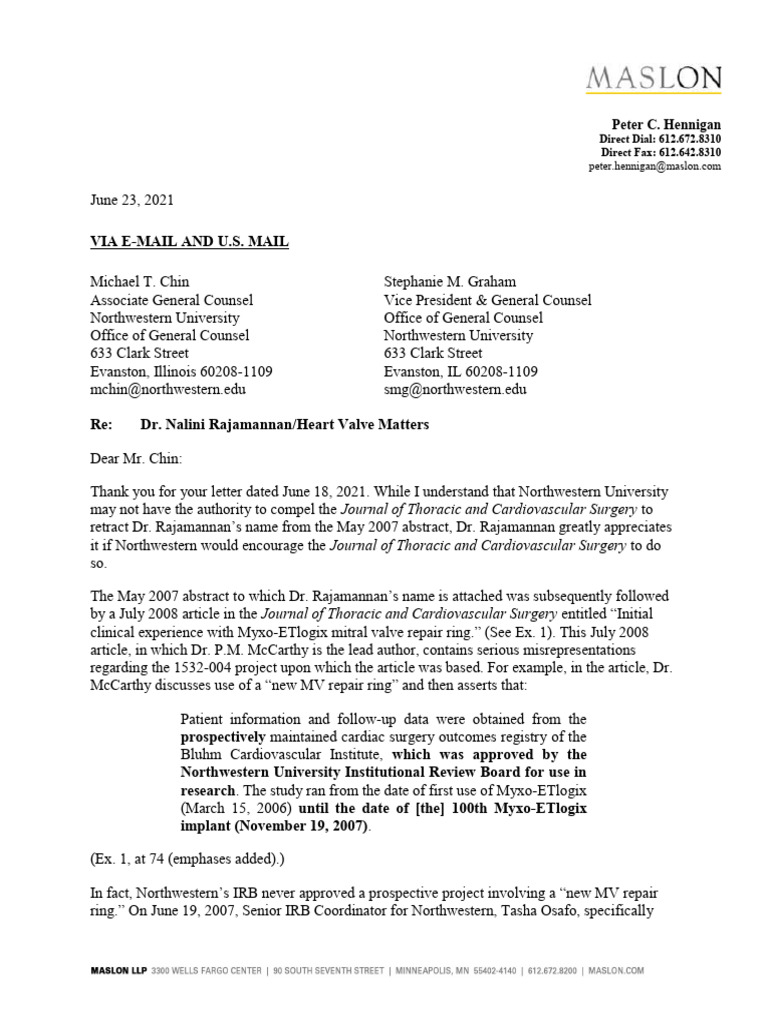 Letter To Michael Chin & Stephanie Graham W Exs. 1-3 06.23.21 | PDF