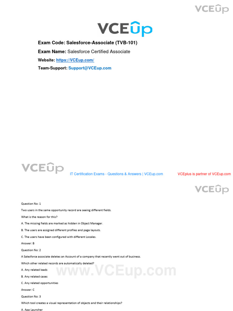 Salesforce Associate | PDF