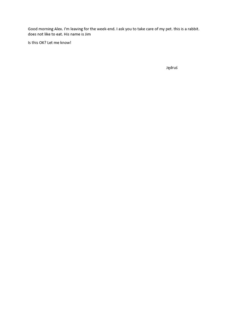 Good Morning Alex | PDF