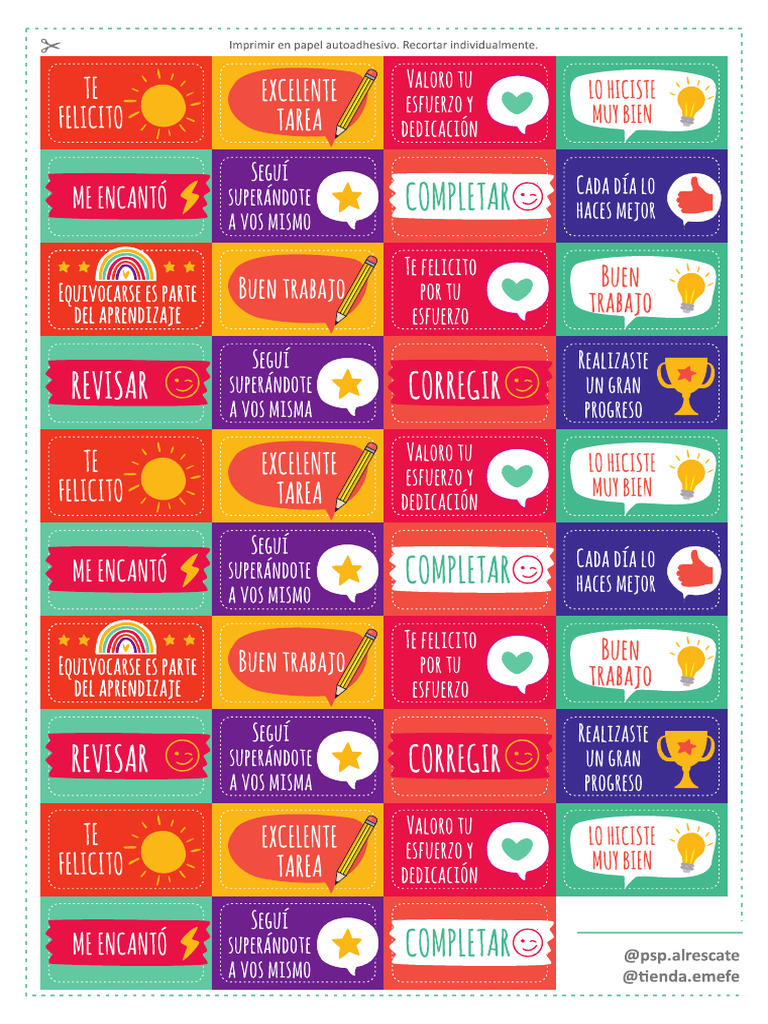 Stickers Docente | PDF