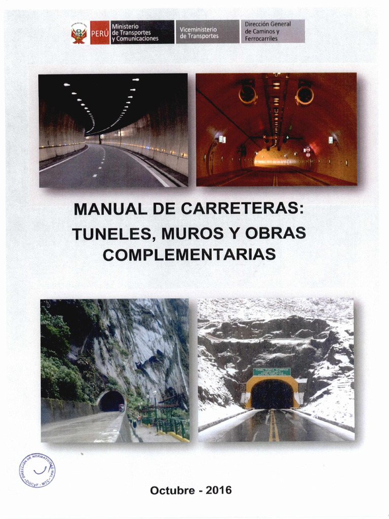 Manual de Tuneles y Obras Complementarias 2016 | PDF