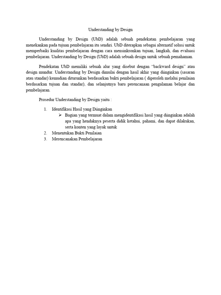 Understanding by Design | PDF