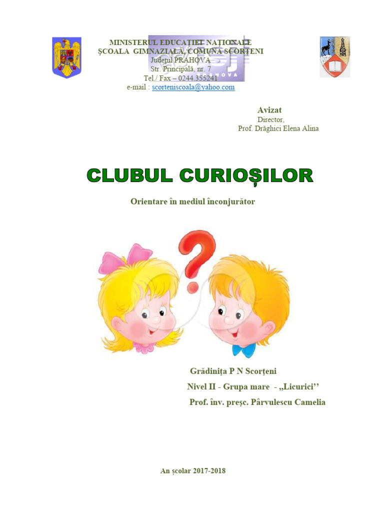 Optional Clubul Curiosilor | PDF