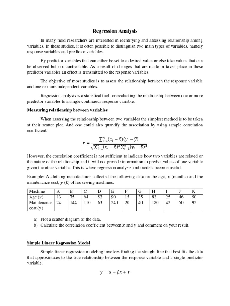 Lecture Note 7 - Part 1 | PDF | Regression Analysis | Linear Regression