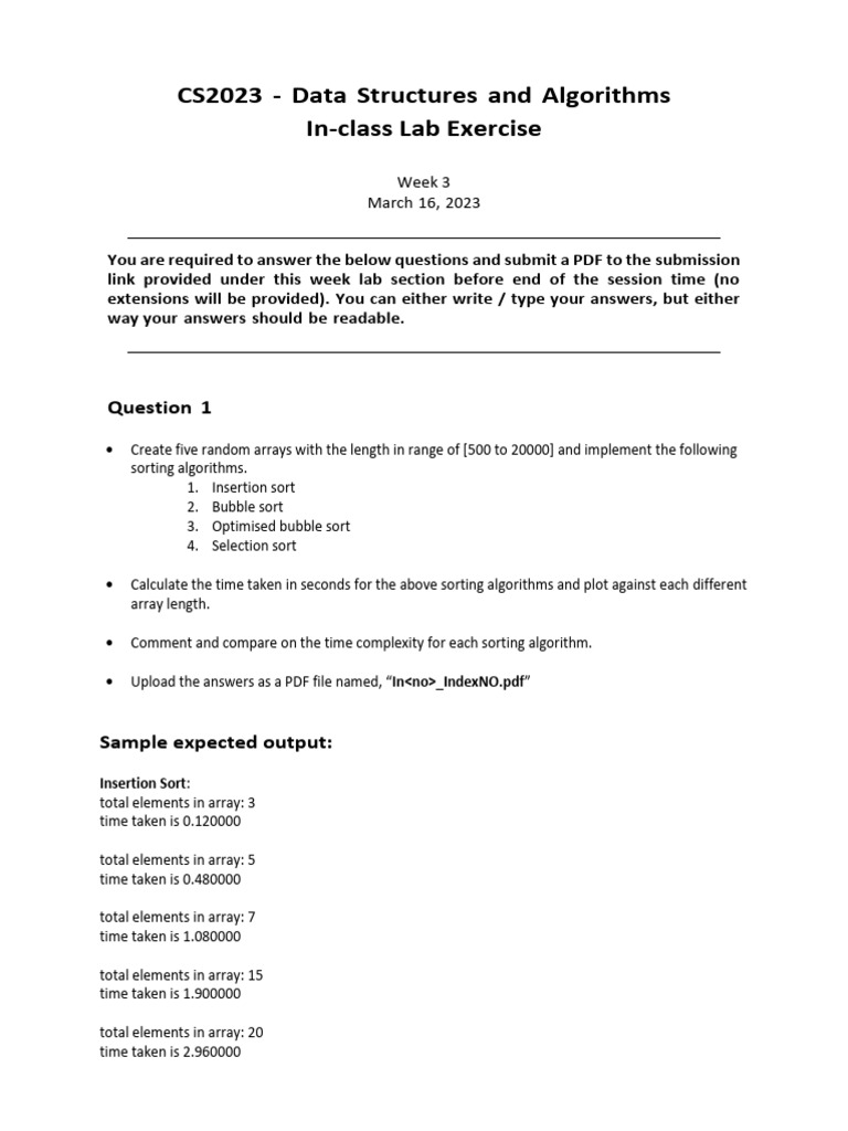 In-Class Lab 3 | PDF