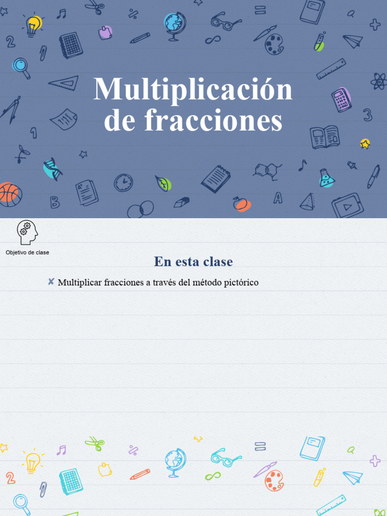 Multiplicación de Fracciones | PDF