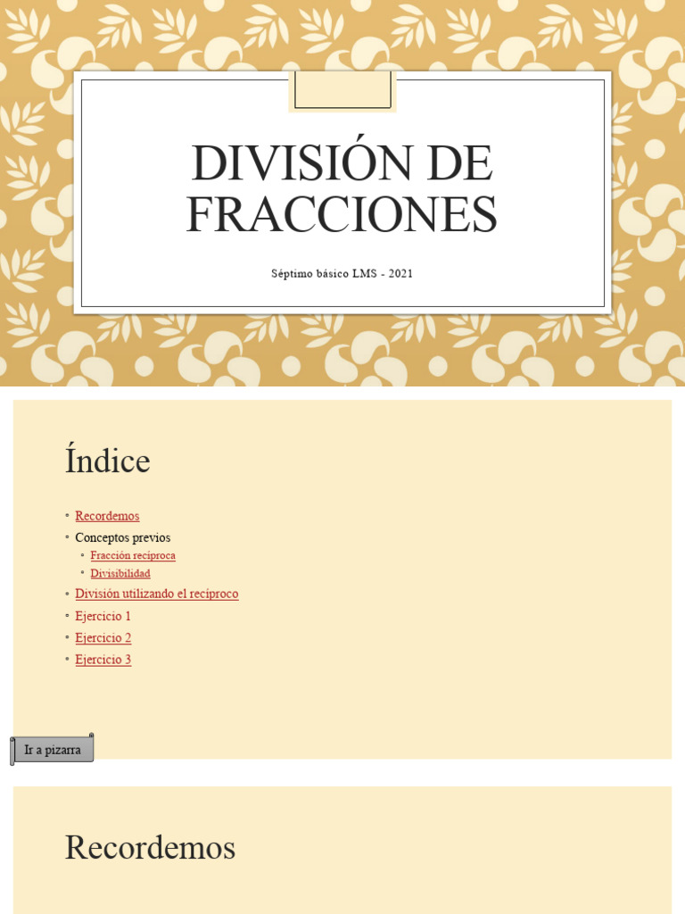 División de Fracciones 3 | PDF
