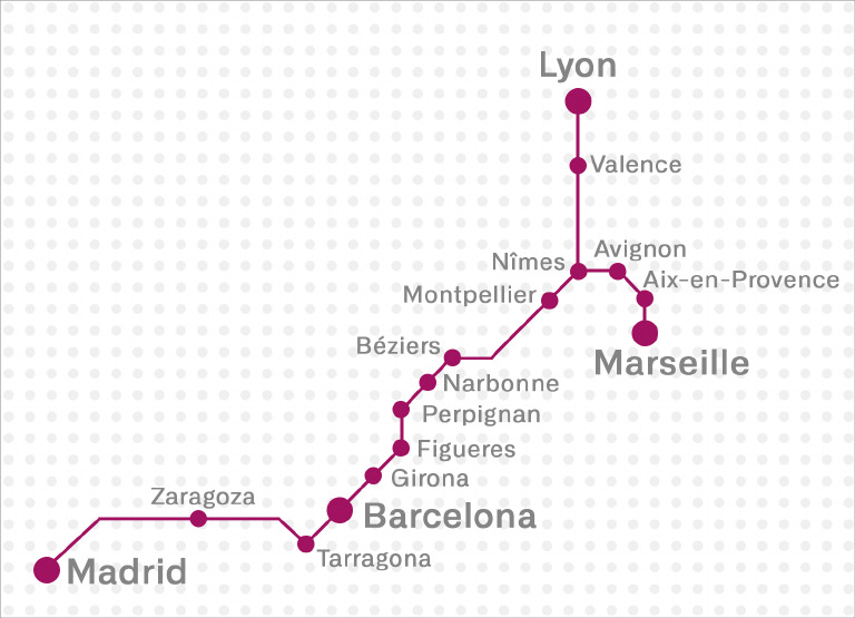 Mapa AVE Francia | PDF